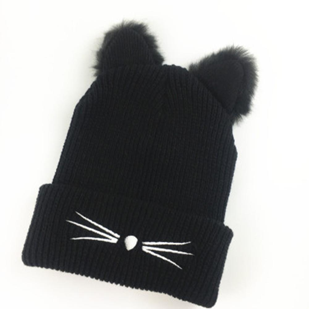 Mode Warme Winter Kat Cap Voor Vrouwen Haak Wol Kn... – Vicedeal