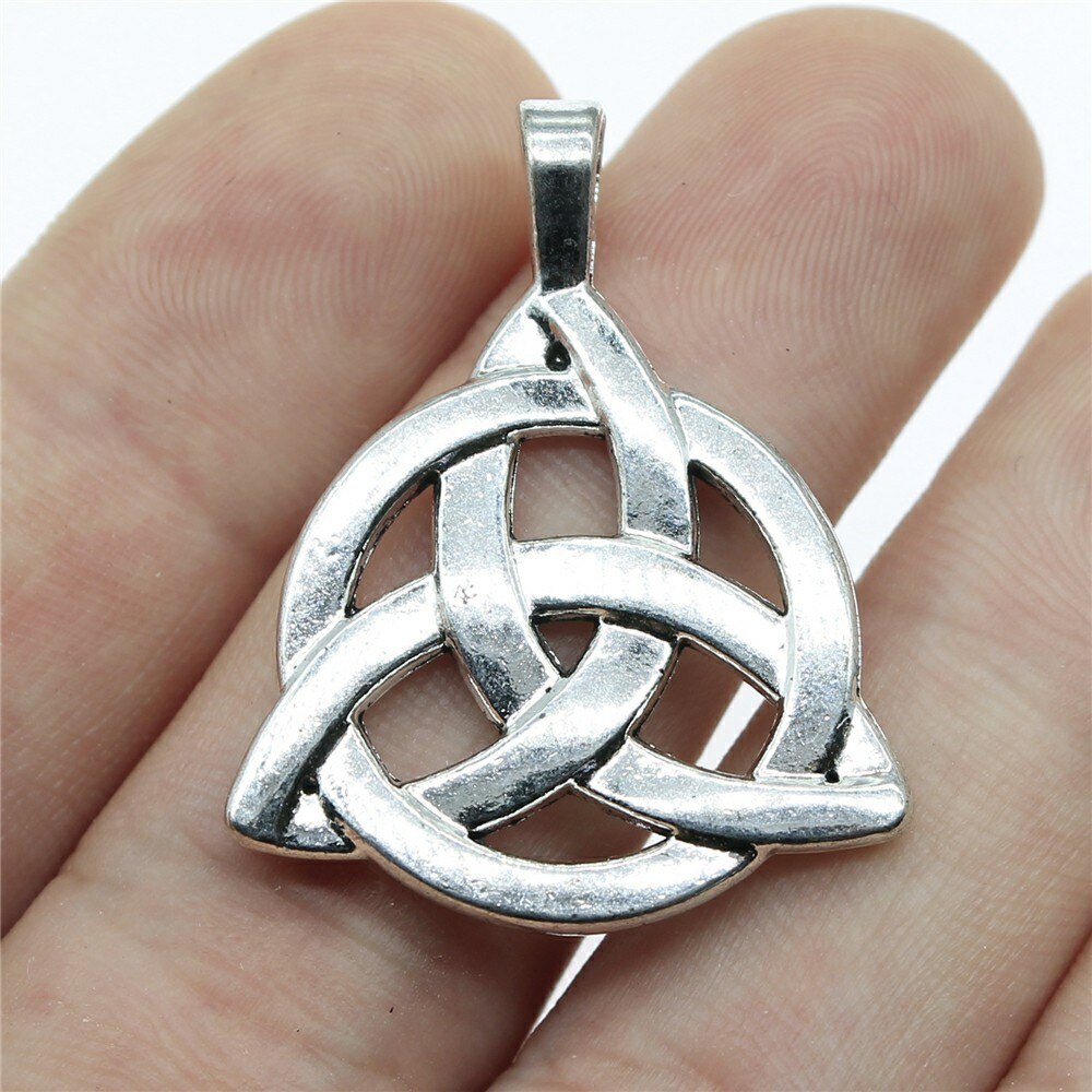 5pcs Antique Silver Color Triquetra Symbol Charms ... – Vicedeal