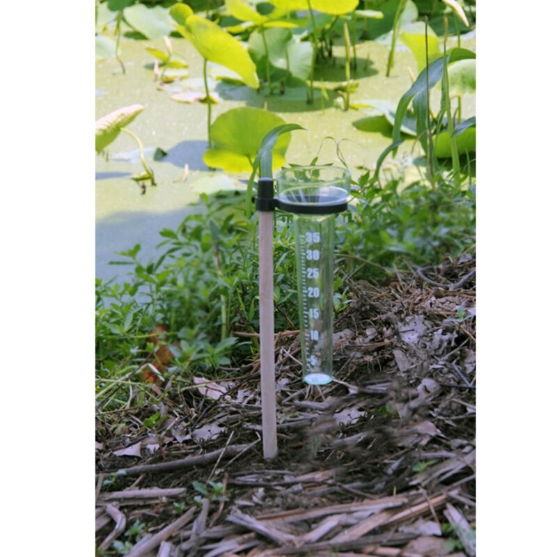 62KC Home Plastic Rain Gauge Outdoor Rain Water Me... – Vicedeal