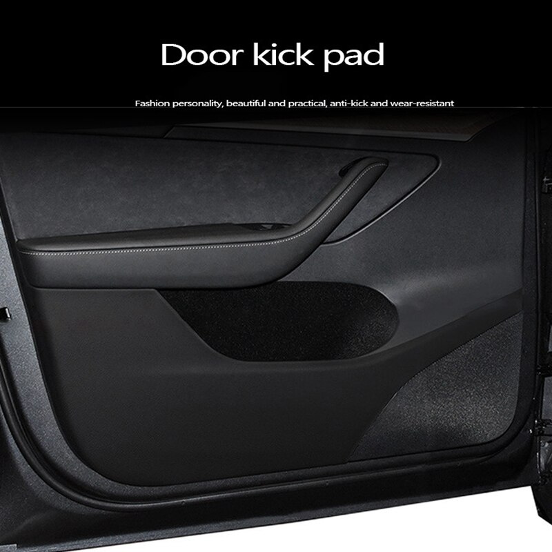 For Tesla Model Y Car Door Glove Box Anti Kick Pad... – Vicedeal