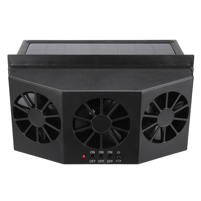 Efficient Solar Powered Car Air Cooler Fan Windscr... – Grandado
