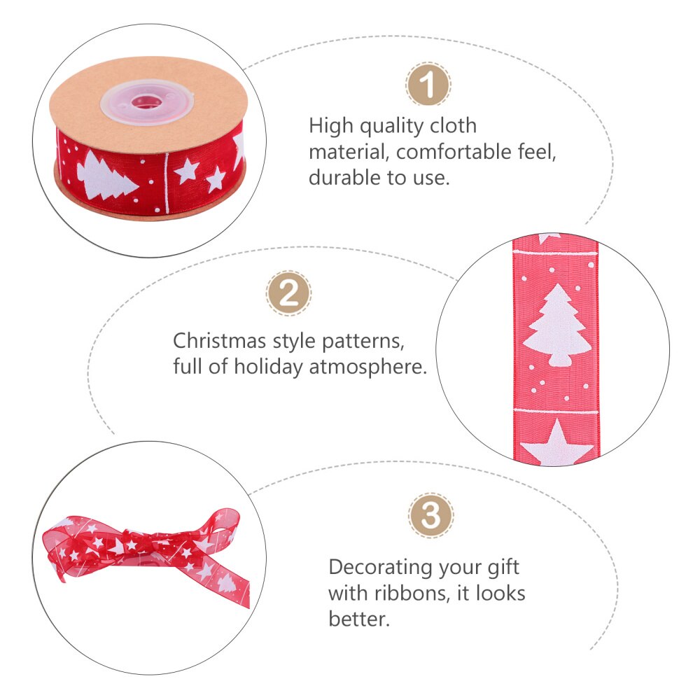 1 Roll of Decorative Transparent Wrapping Ribbon f... – Grandado