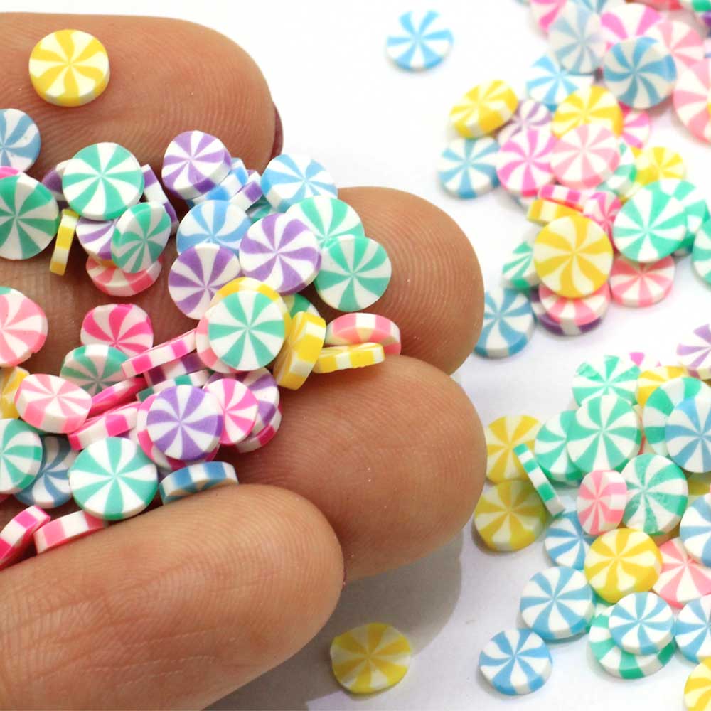 Bulk 5MM Colorful Peppermint Christmas Candy Polym... – Grandado