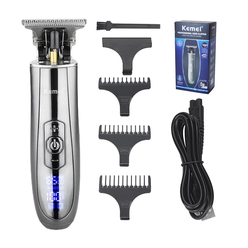 Kemei-cortadora de pelo eléctrica para barbería, m... – Grandado