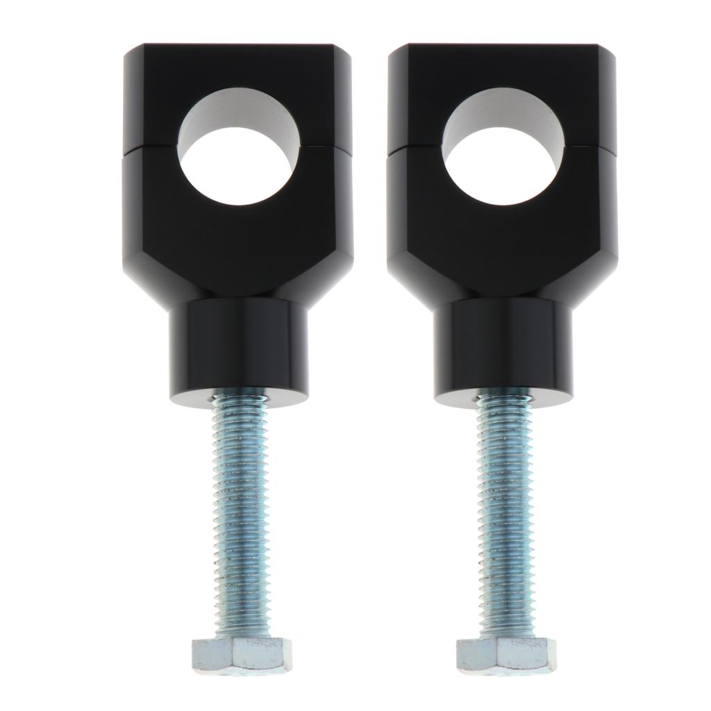 Black Aluminum 1" Handlebar Bar Risers Clamps... – Grandado