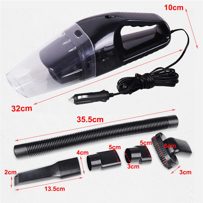 Car Vacuum 12V 120W Auto Cleaner 6 in 1 Handheld V... – Grandado