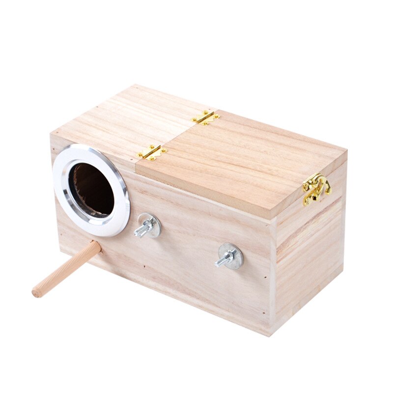 Wooden Bird Breeding Nest Box Parakeet Cockatiel C... – Grandado