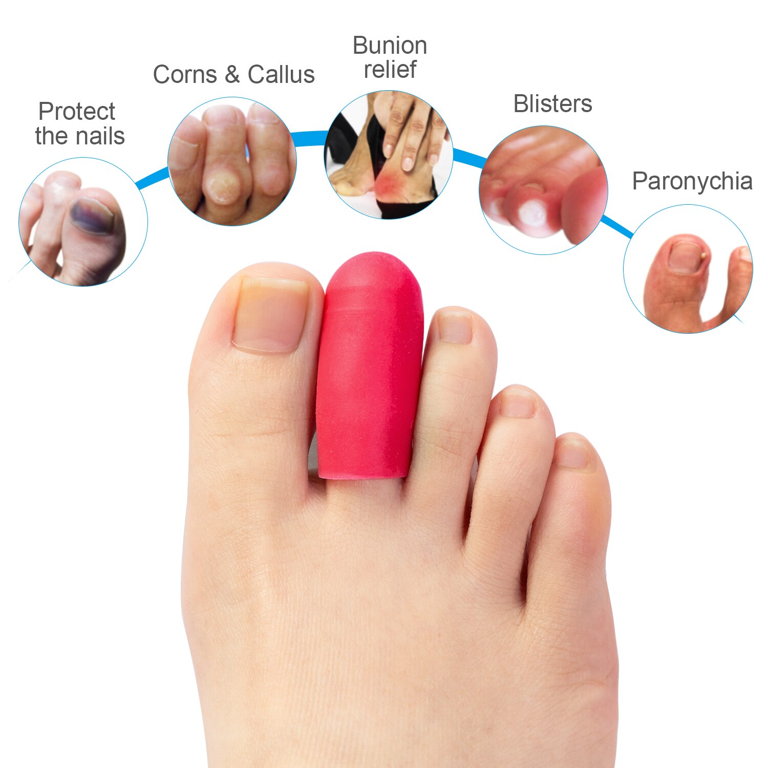 2pcs Foot Corn Remover Silicone Gel Soft Toe Prote... – Grandado