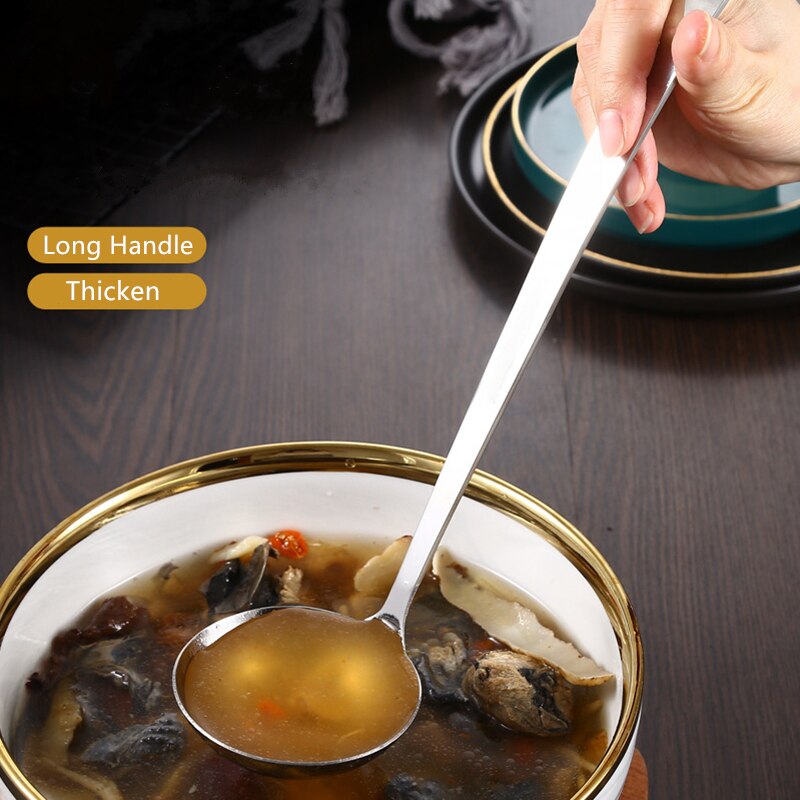 Kitchen Long Handle Ramen Spoon Soup Ladle Korean ... – Vicedeal