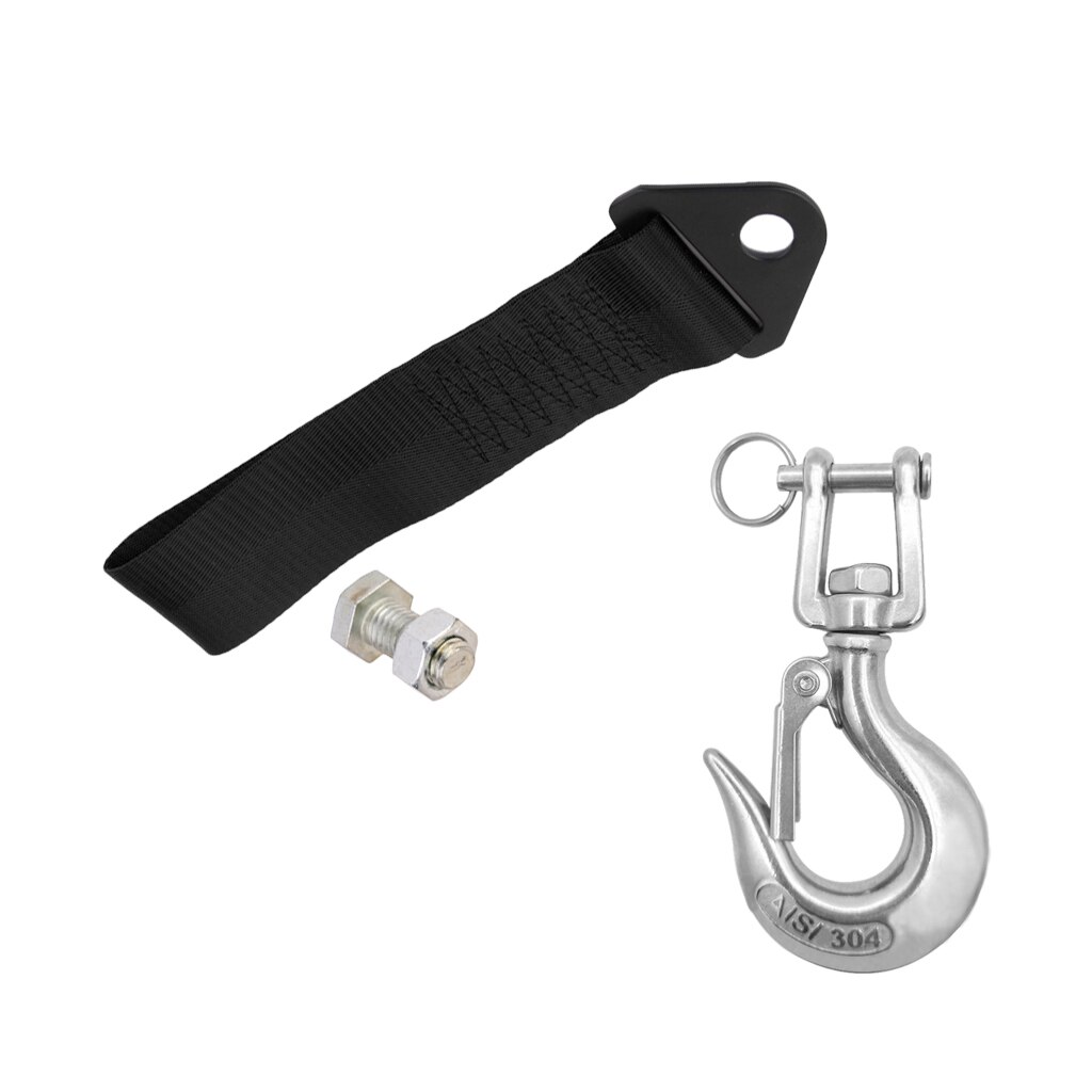 Nylon Winch Hook Pull Strap with Safety Latch - He... – Vicedeal