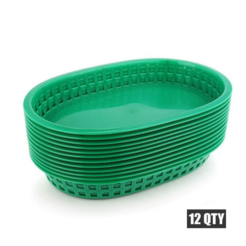 12pcs Large Fast Food Baskets set Dozen Bread Dinn... – Grandado