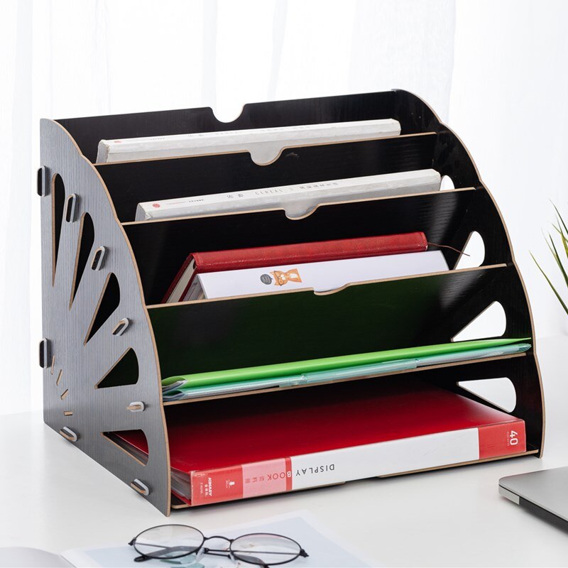 Wood Desk Organizer Office Bureau Pen Holder Woode... – Grandado
