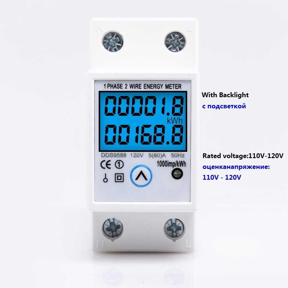110V-120V 50/60Hz 5(80)A Digital Wattmeter AC Powe... – Grandado