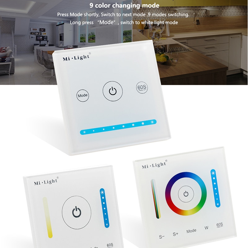 Milight smart led panel controller p1 p2 p3 farve... – Grandado