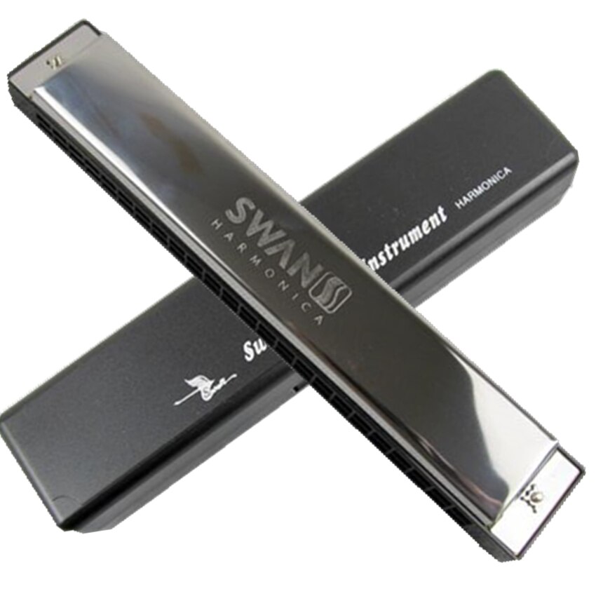 Swan 24 holes Tremolo Harmonica Key of C harp Mout... – Vicedeal