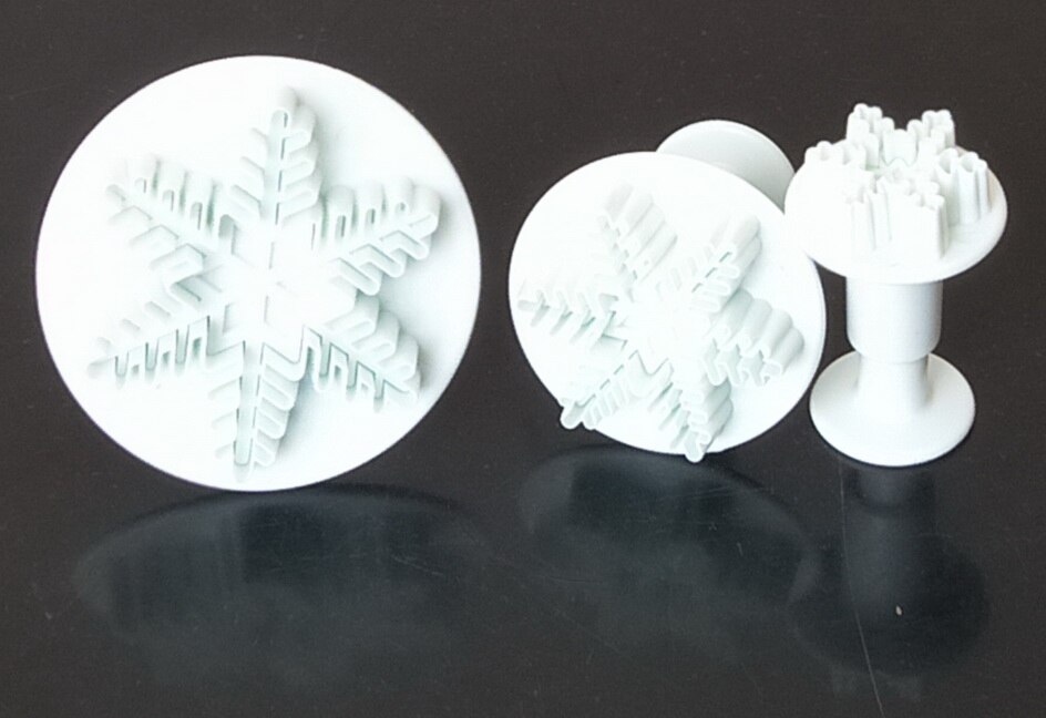 3Pcs Snow Flake Snowflake cake Cutter Mold Fondant... – Grandado