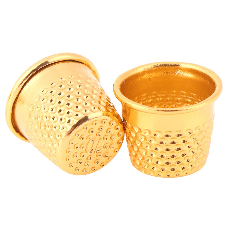 10pcs Gold Color Sewing Thimbles Metal Finger Prot... – Grandado