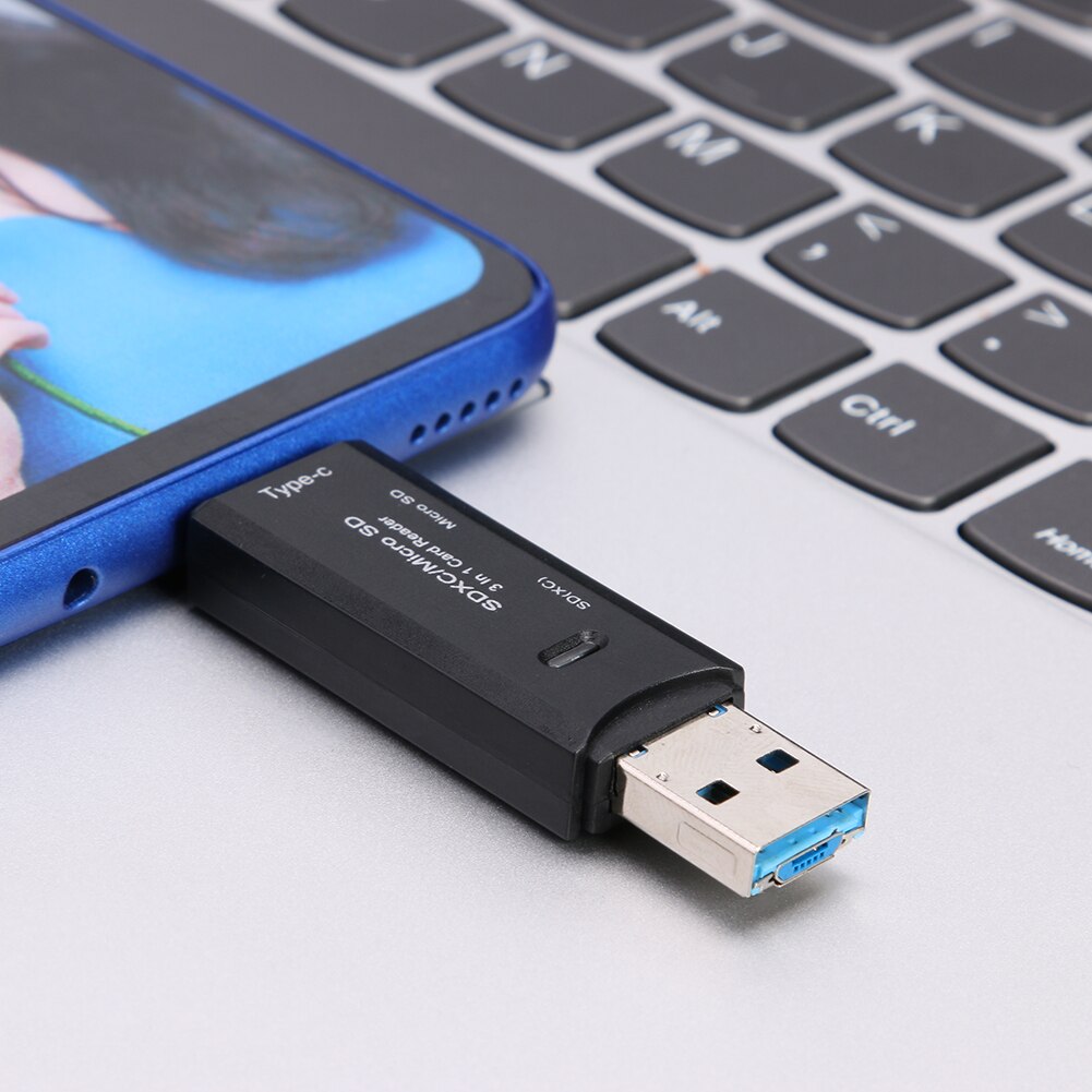 Small OTG Card Reader Computer Safety 3 in 1 USB 3... – Grandado