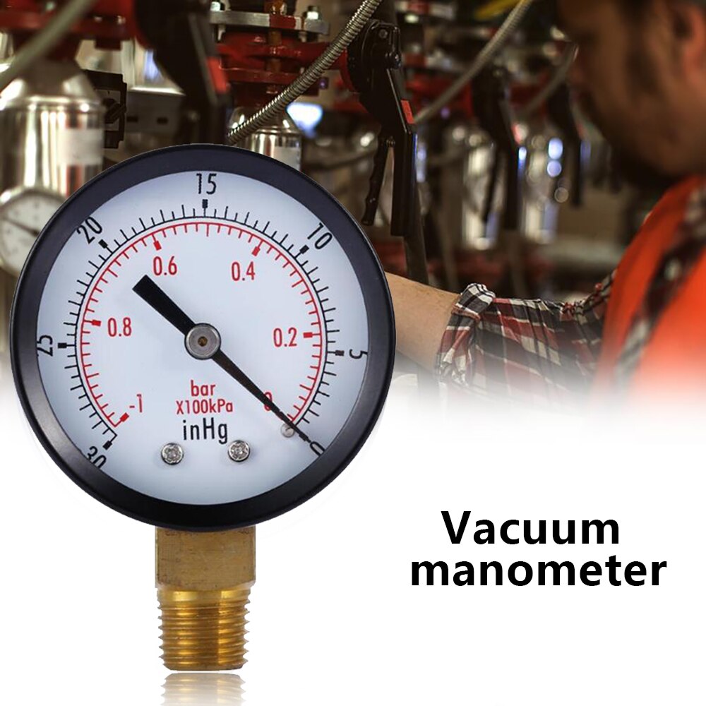 Vacuum Manometer Portable Dual Scale Dial Gauge 1/... – Grandado