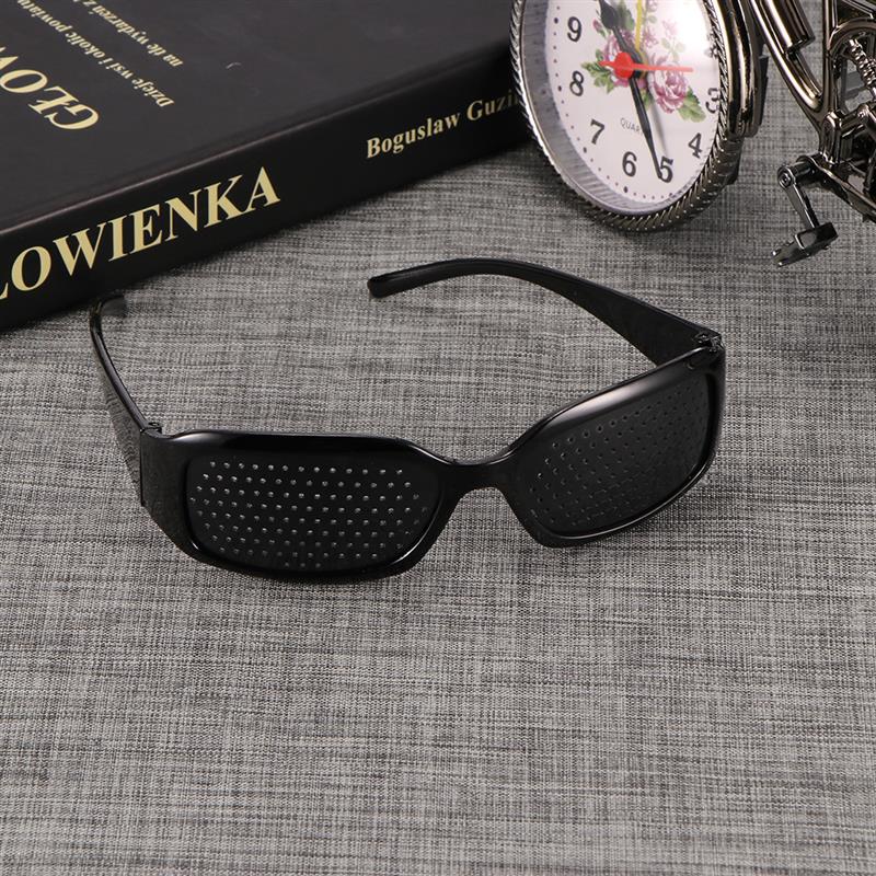 Black Unisex Vision Care Pin hole Eye Exercise Eye... – Grandado Black Unisex Vision Care Pin hole Eye Exercise Eye... – Grandado