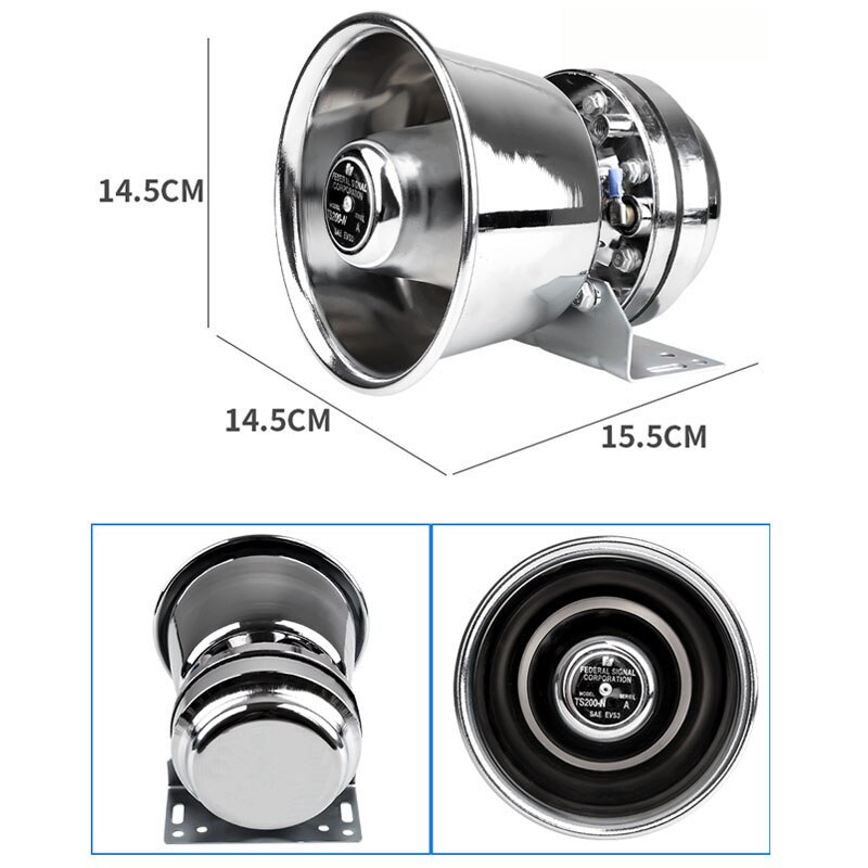 12V 200W 9 Tone Car Warning Alarm System Police Si... – Grandado