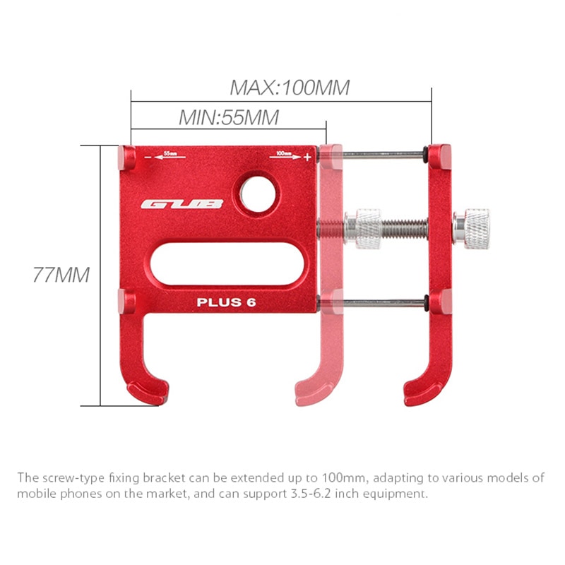 GUB Aluminium Fiets Telefoon Houder 3.5 "tot ... – Grandado