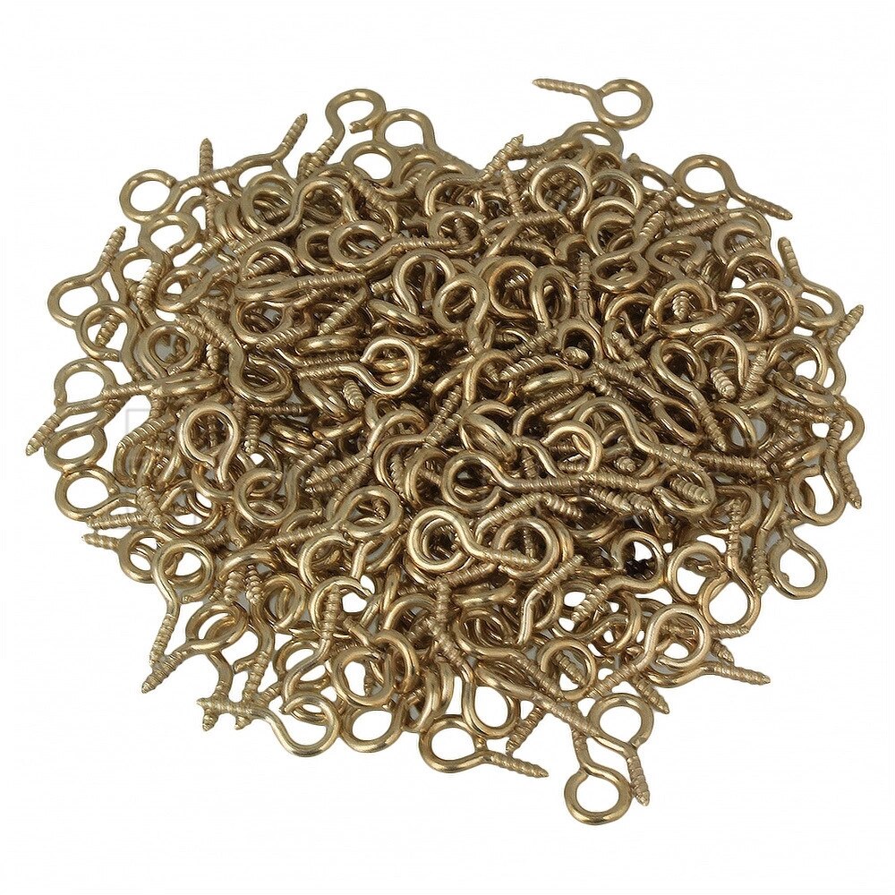 14mm x 7mm Iron Yellow Mini Eyepins Hooks Eyelets ... – Vicedeal