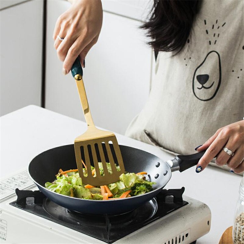 Nordic Stainless Steel Colander Ceramic Emerald Gr... – Grandado