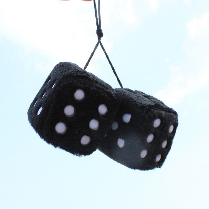 Colorful Plush Dice Car Pendant Craps JDM Automobi... – Grandado