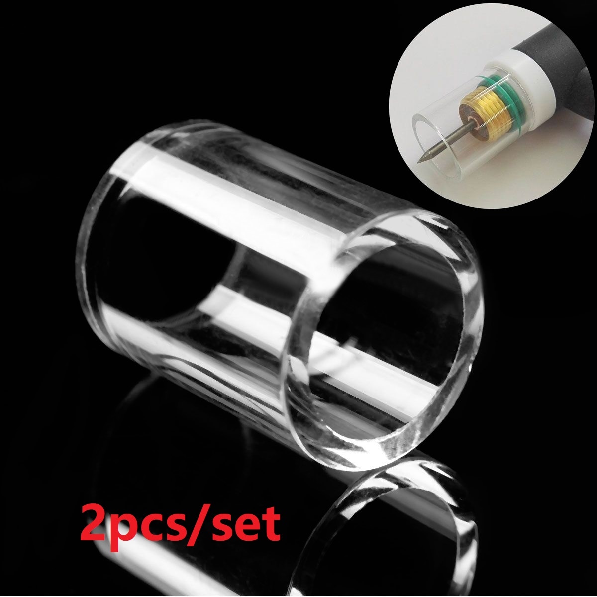 2pcs Clear Pyrex Welding Stubby Gas Lens Glass Cup... – Grandado