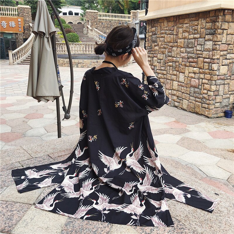 Japanese-Style Cardigan Thin Coat Loose Casual Sun... – Grandado