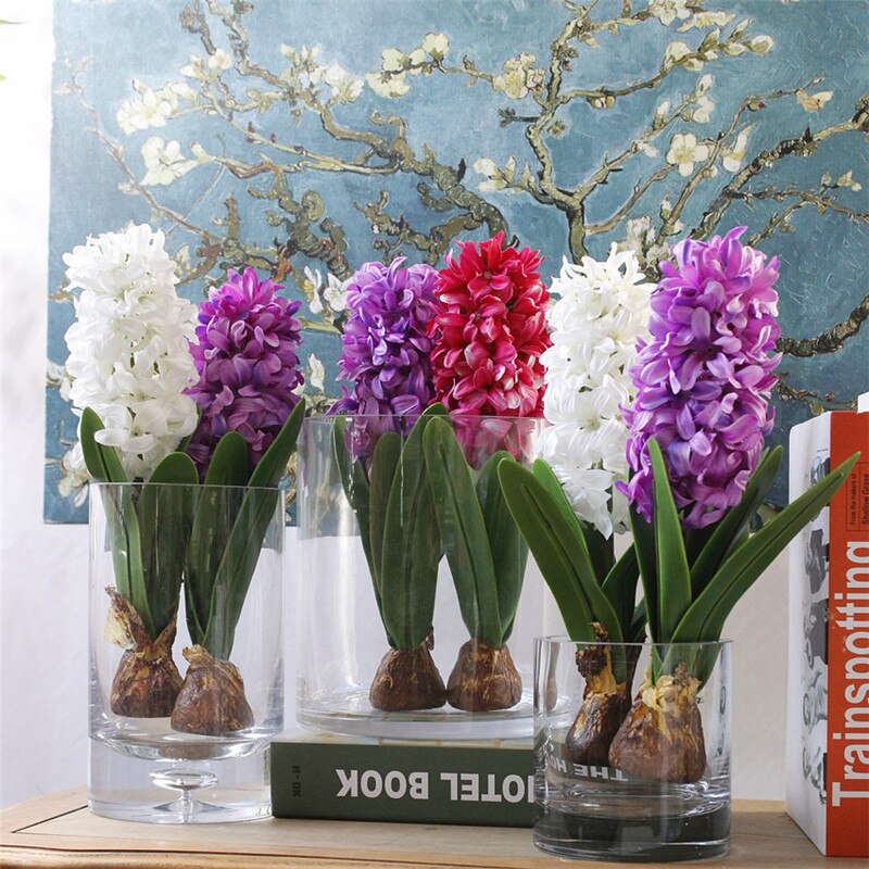 1 PCS Artificial Flower Hyacinth with Bulb Home Ga... – Grandado