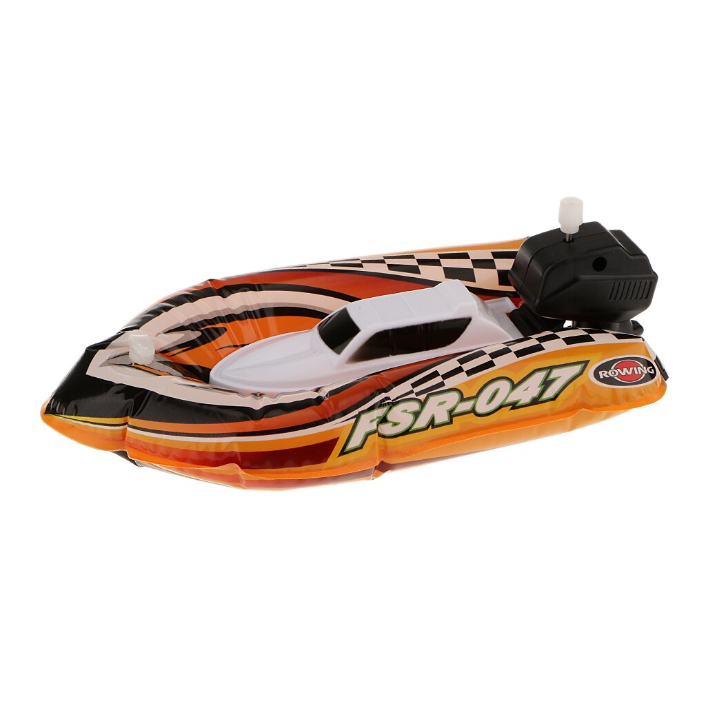 Kids Opblaasbare Wind Up Speedboot Boot Zwembad Ba... – Vicedeal