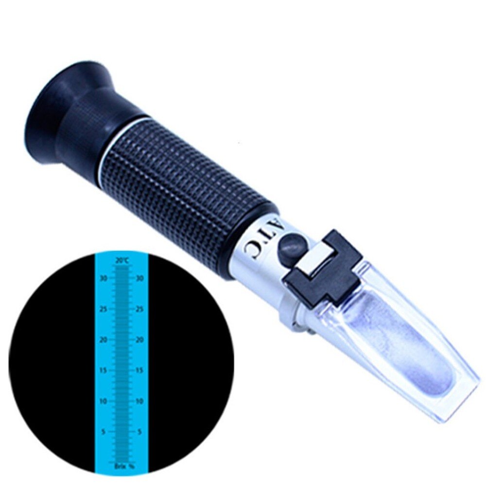 Refractometer Brix Sugar Wort 0-32% ATC Refratomet... – Grandado