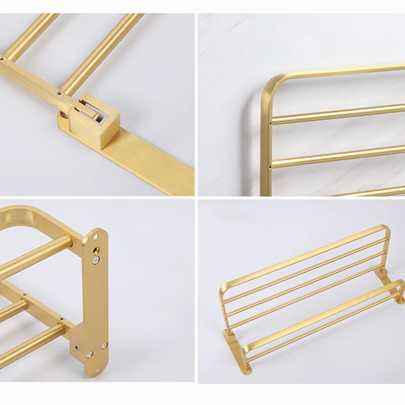 Luxury Golden Bathroom Shelves Organizer Shower Sh... – Grandado