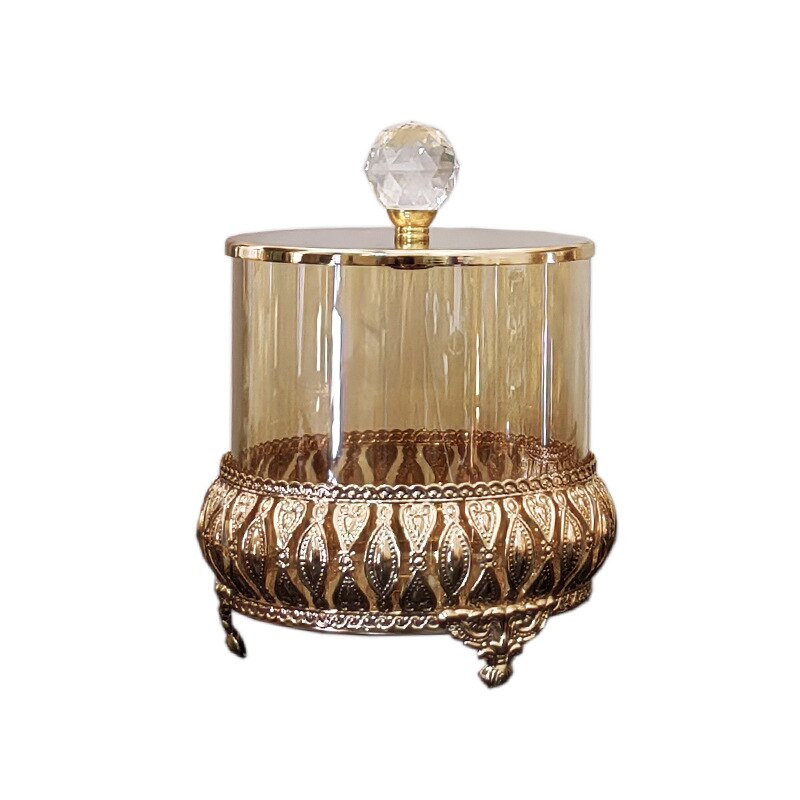 Transparent Glass Candy Jar with Lid Metal Sealed ... – Grandado