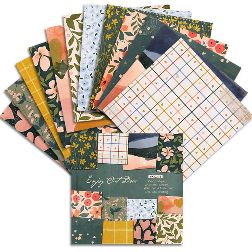 Bloc de papier pour Scrapbooking, lot de 24 feuill... – Grandado