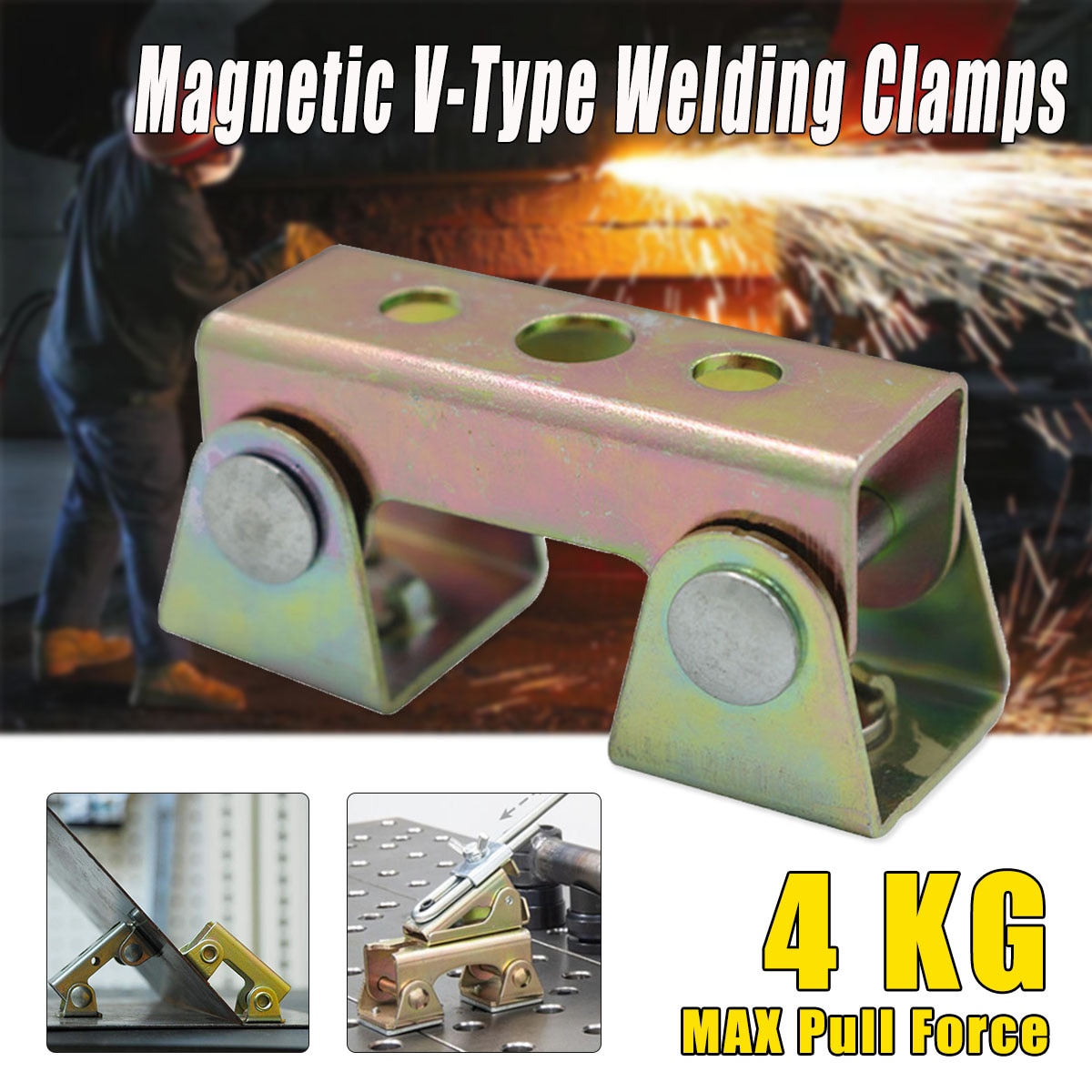 Magnetic V-Type Welding Clamps Adjustable Magnetic... – Grandado