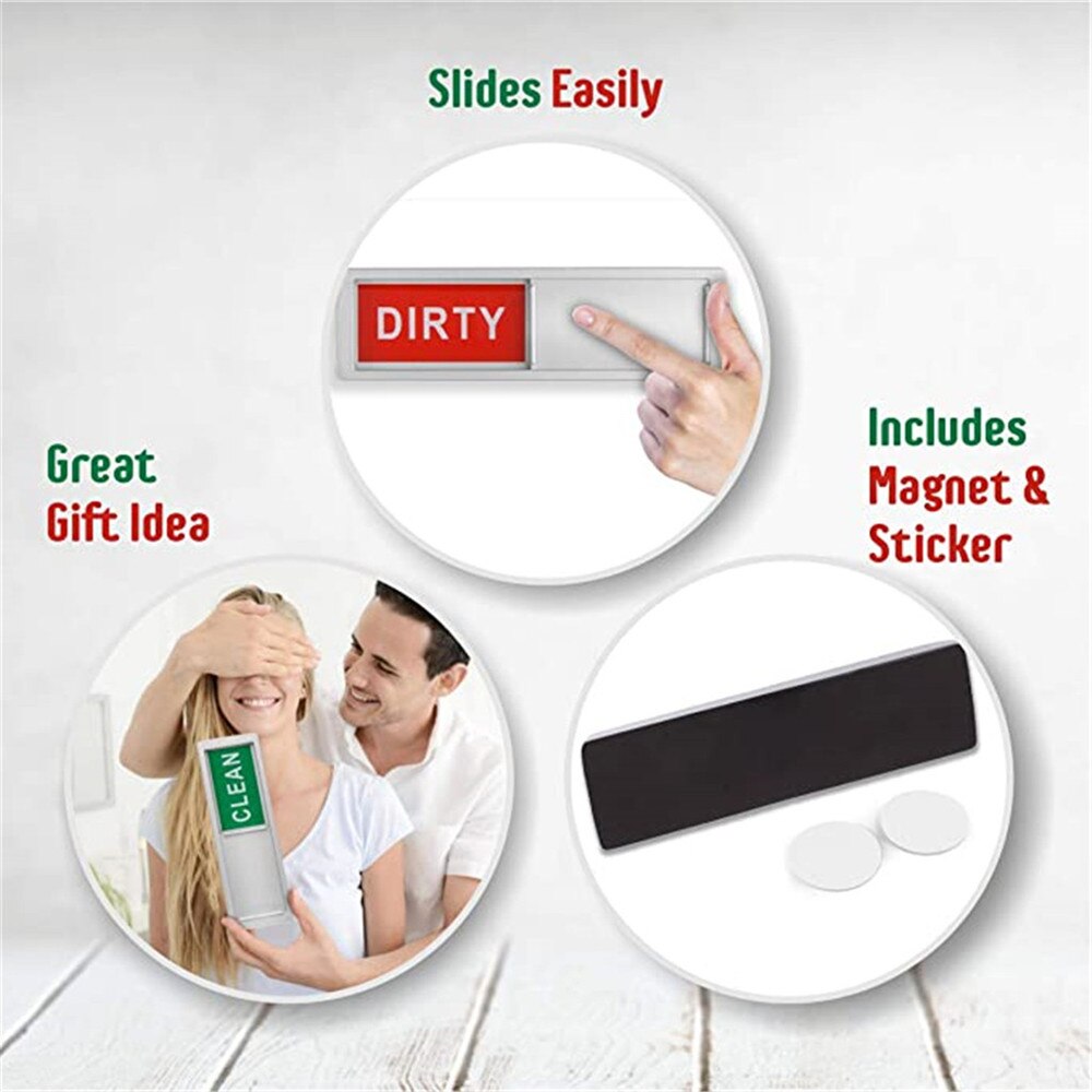 Clean Dirty Sign Dishwasher Magnet Slider Indicato... – Grandado Clean Dirty Sign Dishwasher Magnet Slider Indicato... – Grandado