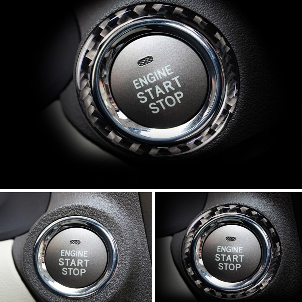 Karbonfiber motor start stopp knapp listverk til l... – Grandado