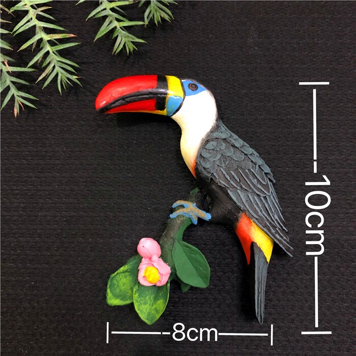 Hand painted Bird Series 3D Fridge Magnets Tourism... – Vicedeal