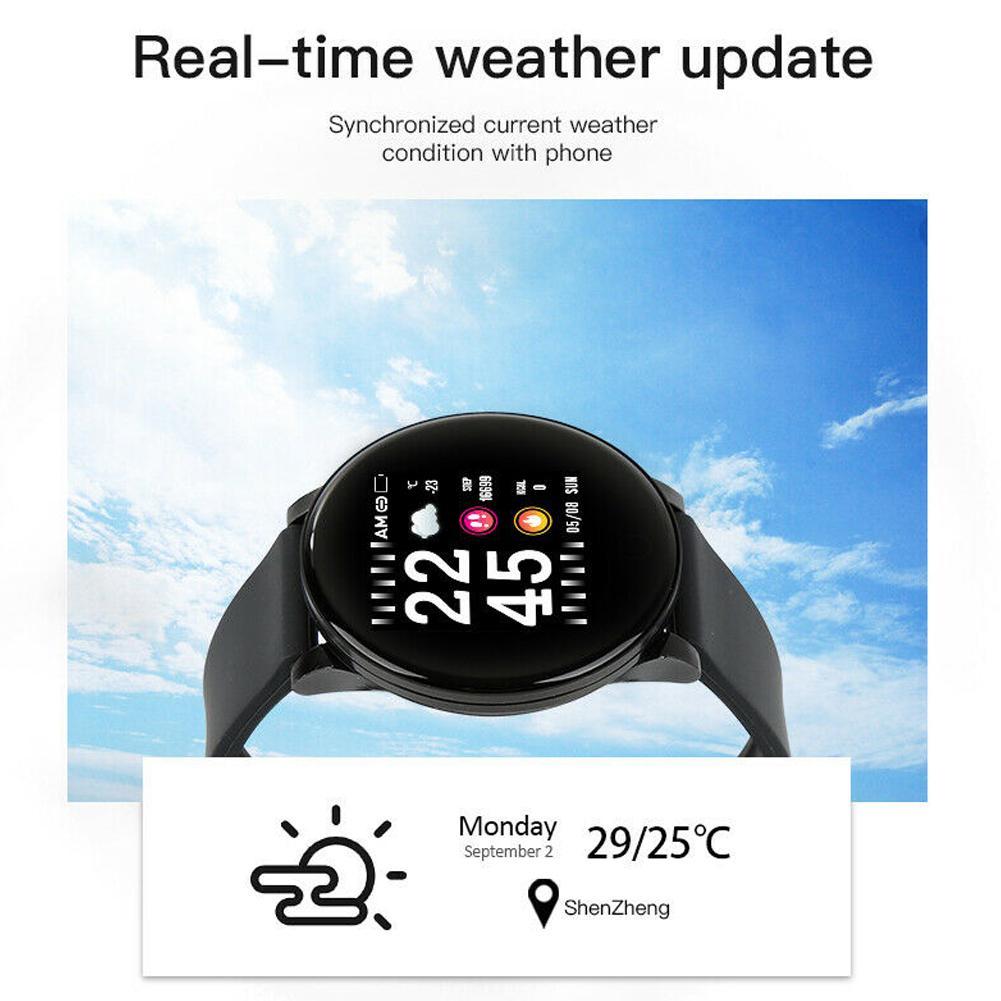 Smartwatch wearfit w8 para homens, pressão sanguín... – Grandado