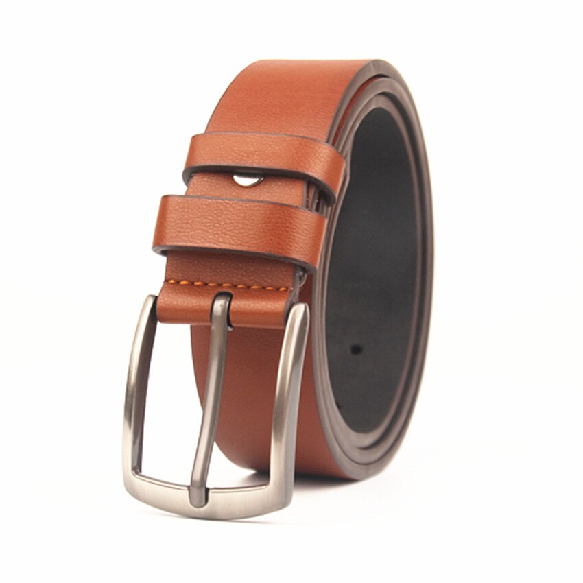 Retro men's belt classic rectangular pin buckl... – Grandado