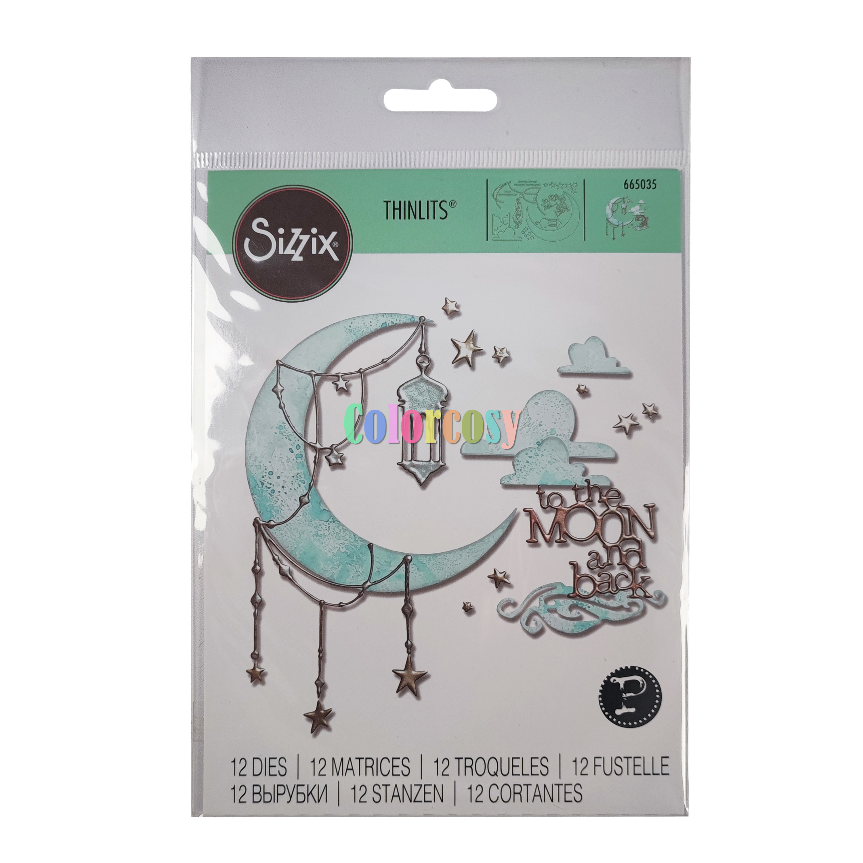 Sizzix Thinlits Die Set 12PK- Moon & Back 6650... – Vicedeal