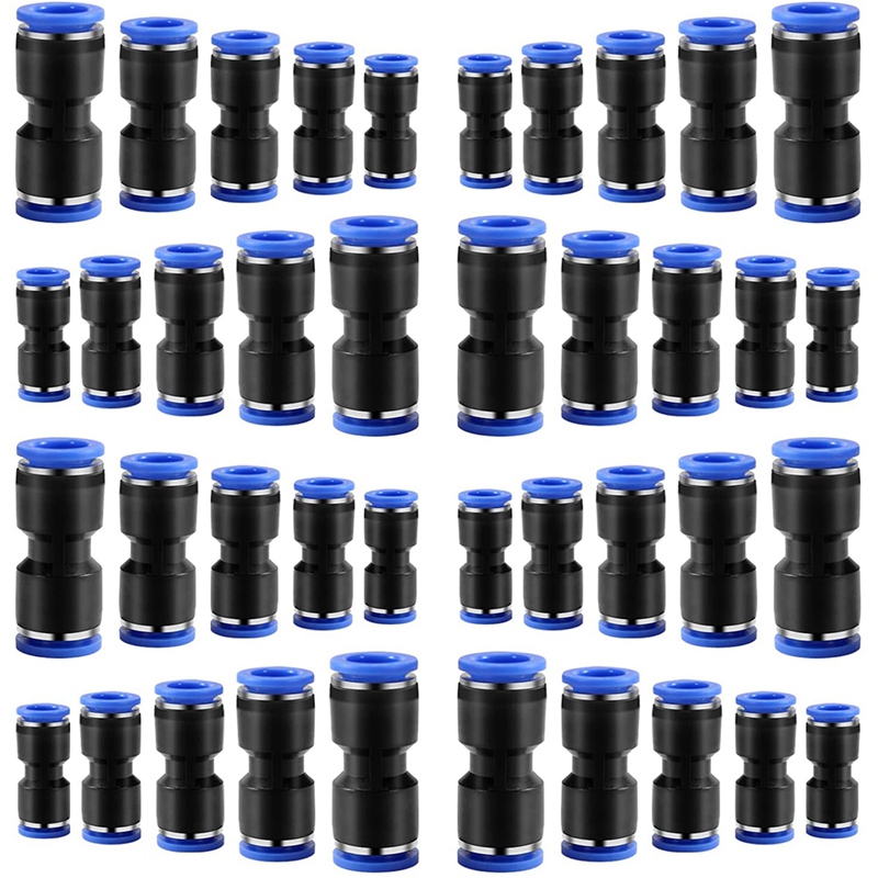 40 Pcs Straight Push Connectors,Quick Release Pneu... – Grandado