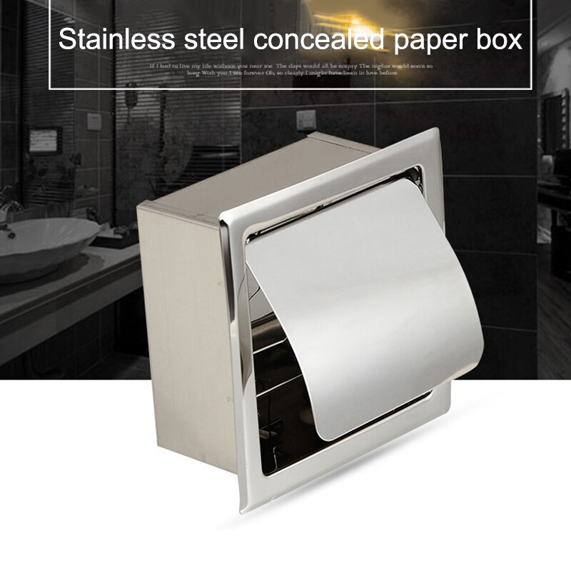 Stainless Steel Toilet Roll Paper Box Waterproof C... – Grandado