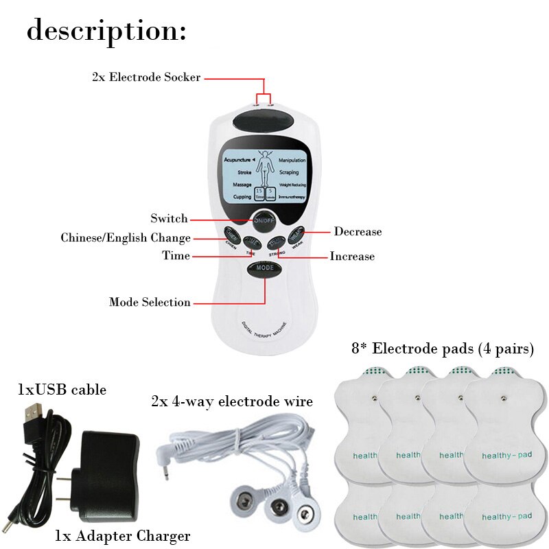Digital Meridian Therapy Massage Double Electrode ... – Vicedeal