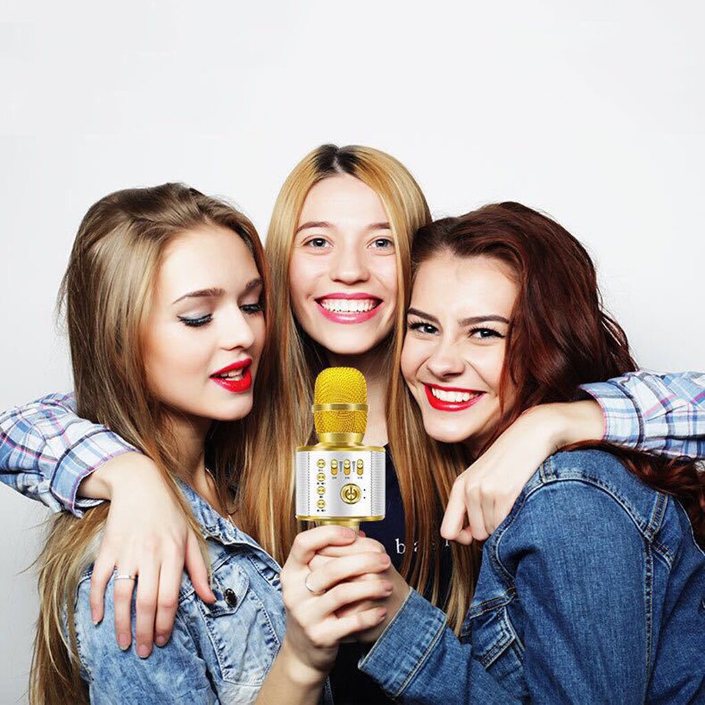 Wireless Handheld Microphone Protable Mic Speaker ... – Grandado