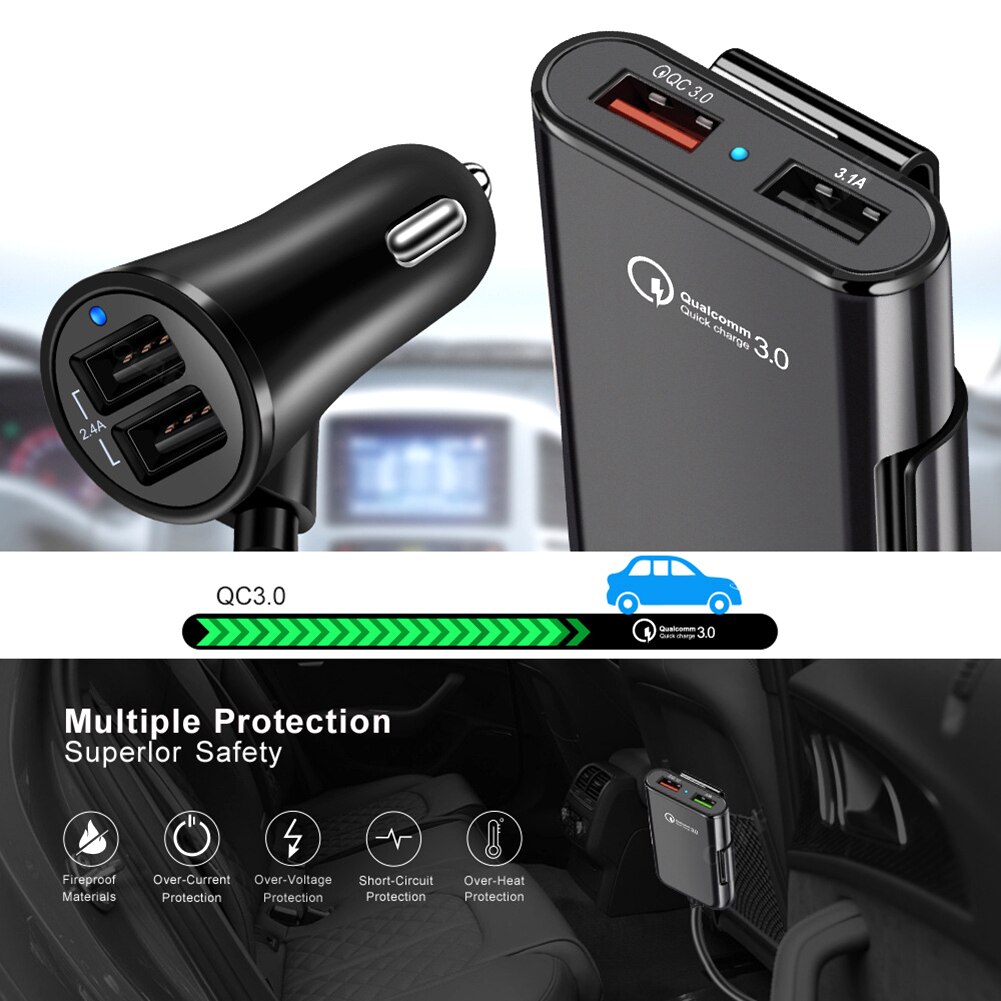 Quick Charge 4 In1 Usb 3.0 Car Charger Universele ... – Vicedeal