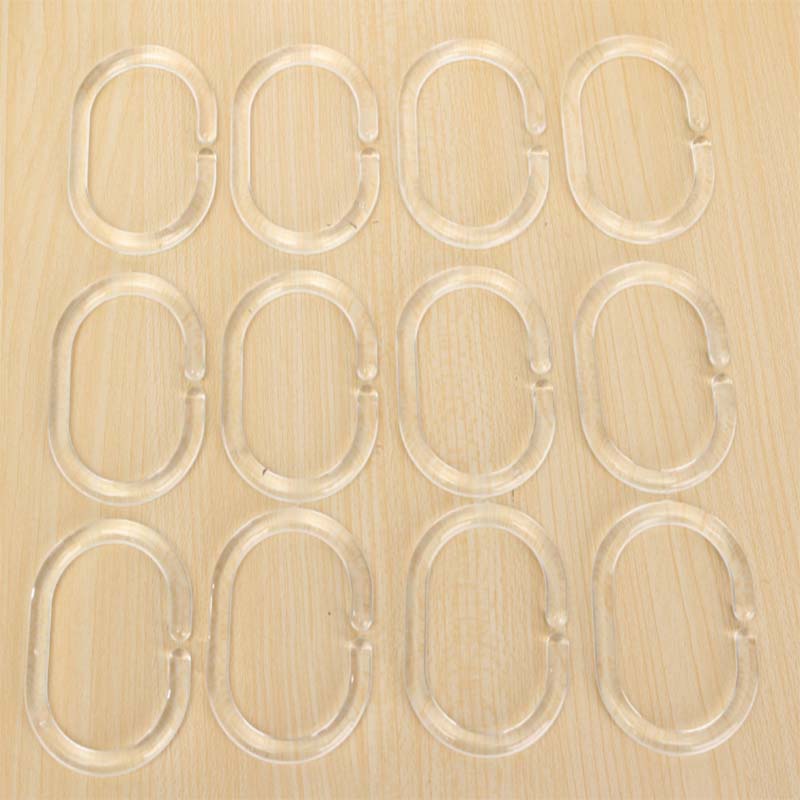 12PCS Plastic C Type Shower Curtain Hook Hanger Ri... – Grandado